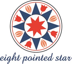 Eight Pointed Star Vector Illustration | AnnTheGran.com