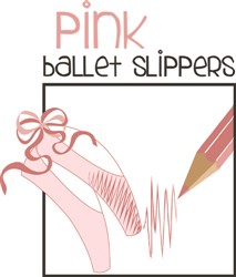 Pink Ballet Slippers Vector Illustration | AnnTheGran.com
