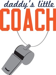 Daddys Little Coach Vector Illustration | AnnTheGran.com