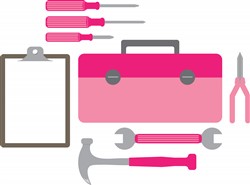 Tool Set Vector Illustration | AnnTheGran.com