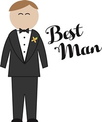Best Man Vector Illustration | AnnTheGran.com