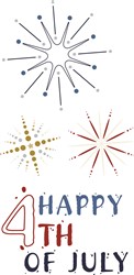 Happy 4th Vector Illustration | AnnTheGran.com