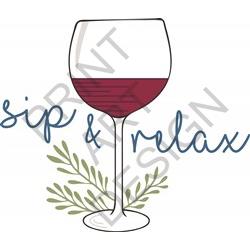 Sip and Relax SVG file - SVG cut files.com | AnnTheGran.com