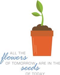 Plant Pot Seedling Vector Illustration | AnnTheGran.com