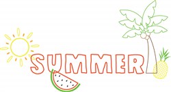 Summer Outline Vector Illustration | AnnTheGran.com