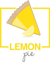 Lemon Pie Vector Illustration | AnnTheGran.com