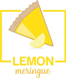 Lemon Meringue Vector Illustration | AnnTheGran.com