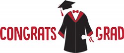 Congrats Grad Vector Illustration | AnnTheGran.com