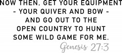 Genesis 27 Hunt Vector Illustration | AnnTheGran.com