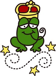 Royal Frog Vector Illustration | AnnTheGran.com