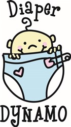 Diaper Dynamo Vector Illustration | AnnTheGran.com