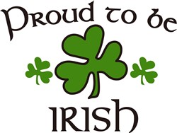 Proud To Be Irish Vector Illustration | AnnTheGran.com
