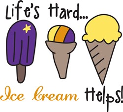 Ice Cream Helps Vector Illustration | AnnTheGran.com
