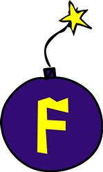 F Bomb Vector Illustration | AnnTheGran.com