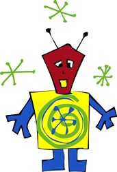 Cartoon Space Creature Vector Illustration | AnnTheGran.com