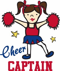 Cheer Captain Vector Illustration | AnnTheGran.com