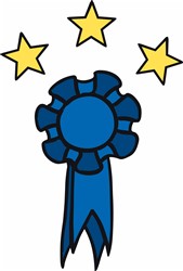 Ribbon Stars Vector Illustration | AnnTheGran.com