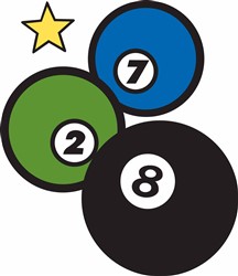 Pool Ball Vector Illustration | AnnTheGran.com