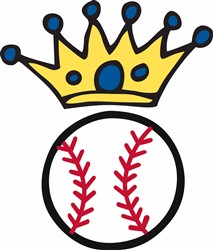 Baseball Crown Vector Illustration | AnnTheGran.com