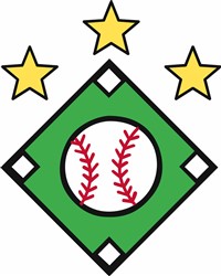Baseball Diamond Logo Vector Illustration | AnnTheGran.com