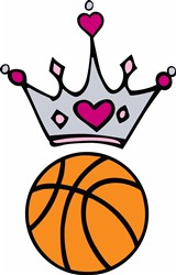 Basketball Crown Vector Illustration | AnnTheGran.com