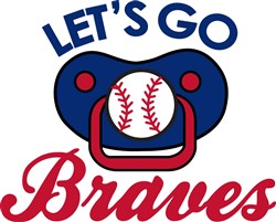 Lets Go Braves Vector Illustration | AnnTheGran.com