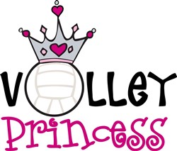 Volleyball Princess Vector Illustration | AnnTheGran.com
