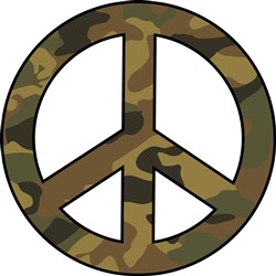 Military Peace Symbol Vector Illustration | AnnTheGran.com