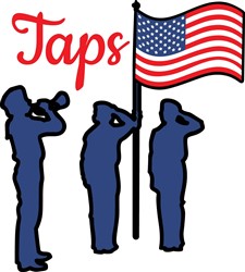 Military Taps Vector Illustration | AnnTheGran.com