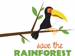 Save The Rainforest Vector Illustration | AnnTheGran.com