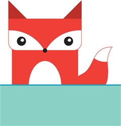 Fox Name Drop Vector Illustration | AnnTheGran.com