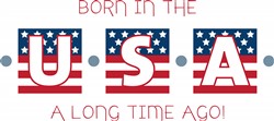 Born USA Vector Illustration | AnnTheGran.com
