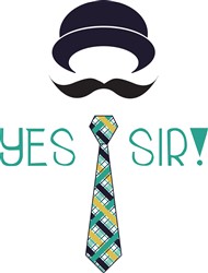 Yes Sir Vector Illustration | AnnTheGran.com