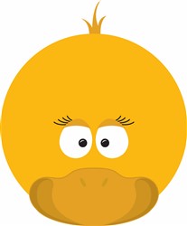 Duck Face Vector Illustration | AnnTheGran.com