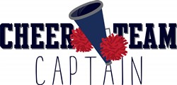 Cheer Team Captain Vector Illustration | AnnTheGran.com