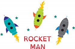 Rocket Man Vector Illustration | AnnTheGran.com