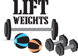 Lift Weights Vector Illustration | AnnTheGran.com