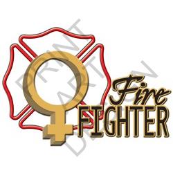 Female Firefighter Vector Illustration | AnnTheGran.com