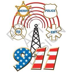 911 Communications Vector Illustration | AnnTheGran.com