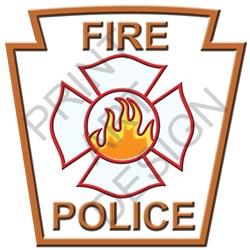 Fire Police Vector Illustration | AnnTheGran.com