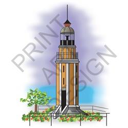 Rockwell Lighthouse Vector Illustration | AnnTheGran.com