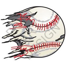 Ripped Baseball Vector Illustration | AnnTheGran.com