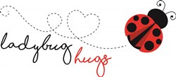 Ladybug Hugs Vector Illustration | AnnTheGran.com