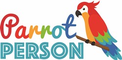Parrot Person Vector Illustration | AnnTheGran.com