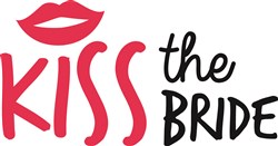 Kiss The Bride Vector Illustration | AnnTheGran.com