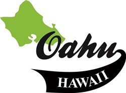 Oahu Hawaii Vector Illustration | AnnTheGran.com