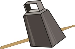 Cowbell Vector Illustration | AnnTheGran.com