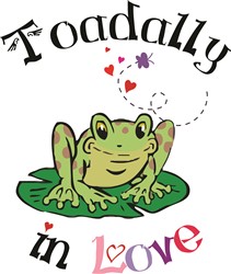 Toadally In Love Vector Illustration | AnnTheGran.com