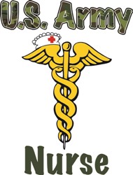 US Army Nurse Vector Illustration | AnnTheGran.com