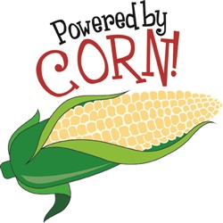 Powered By Corn Vector Illustration | AnnTheGran.com